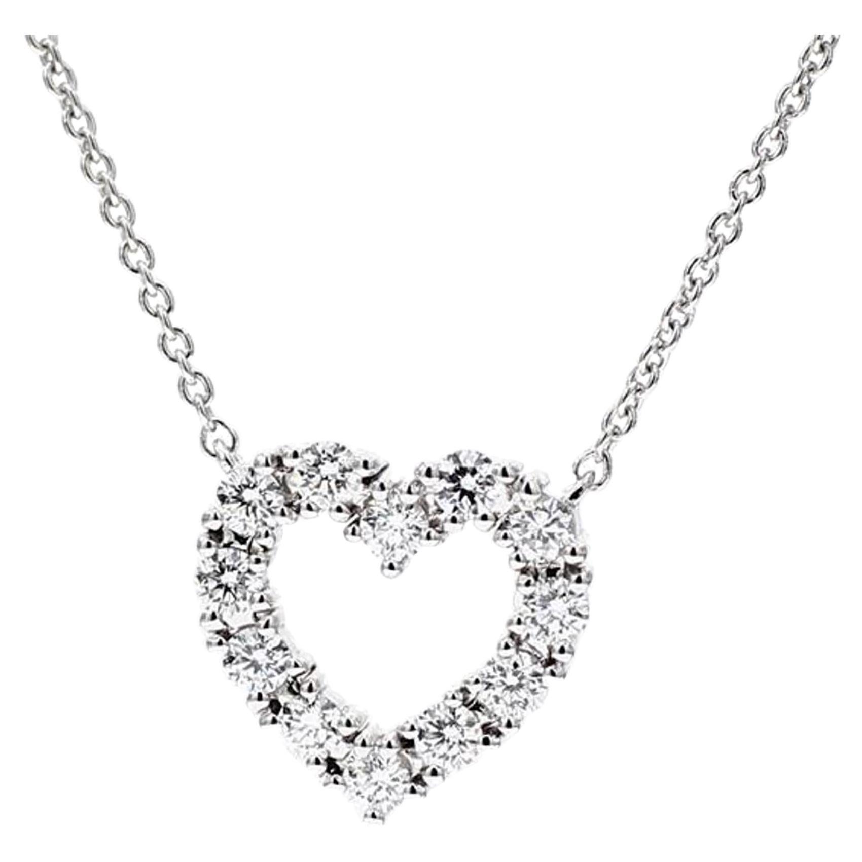 Natural Heart Shaped Coral and Diamond Pendant Necklace at 1stDibs ...