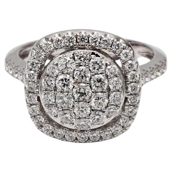 Kallati Design 2.52 Carat Princess Round Cut Diamond Gold Cocktail Ring ...