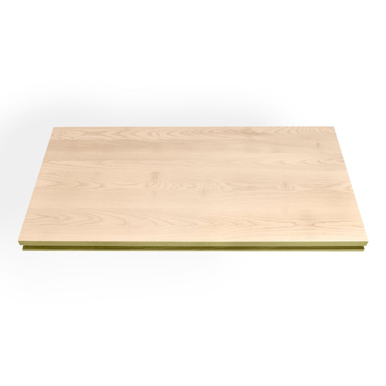 Yellow short pants finish for this extensible dining table in solid ...