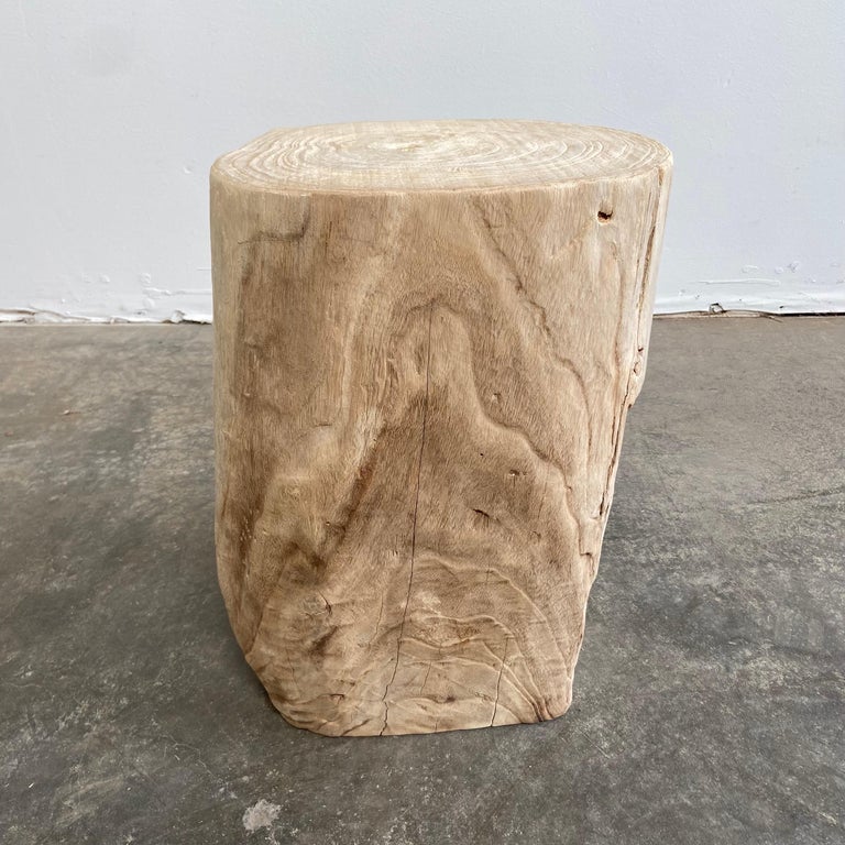 Natural Wood Side Table or Stool at 1stDibs