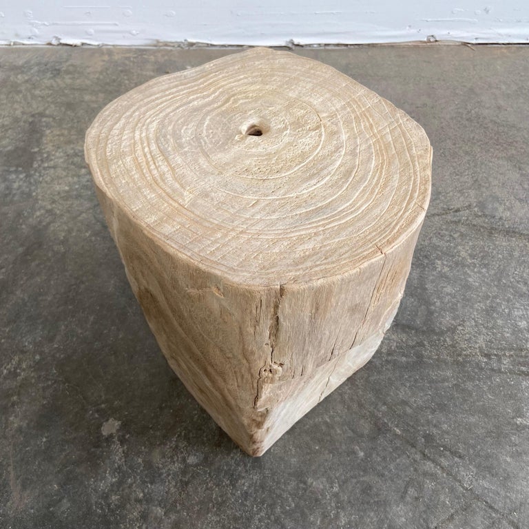 Natural Wood Side Table or Stool at 1stDibs