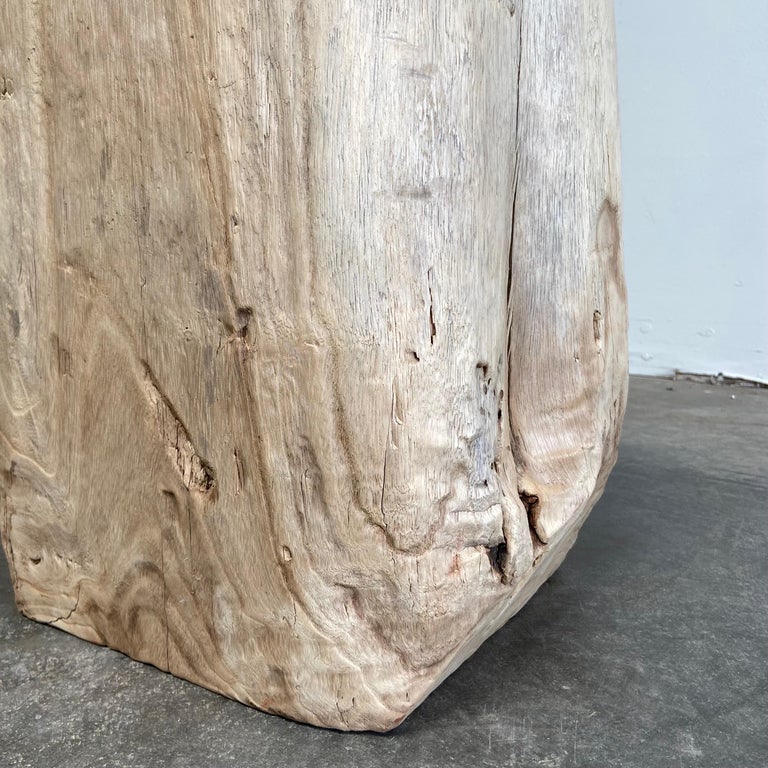 Natural Wood Side Table or Stool at 1stDibs