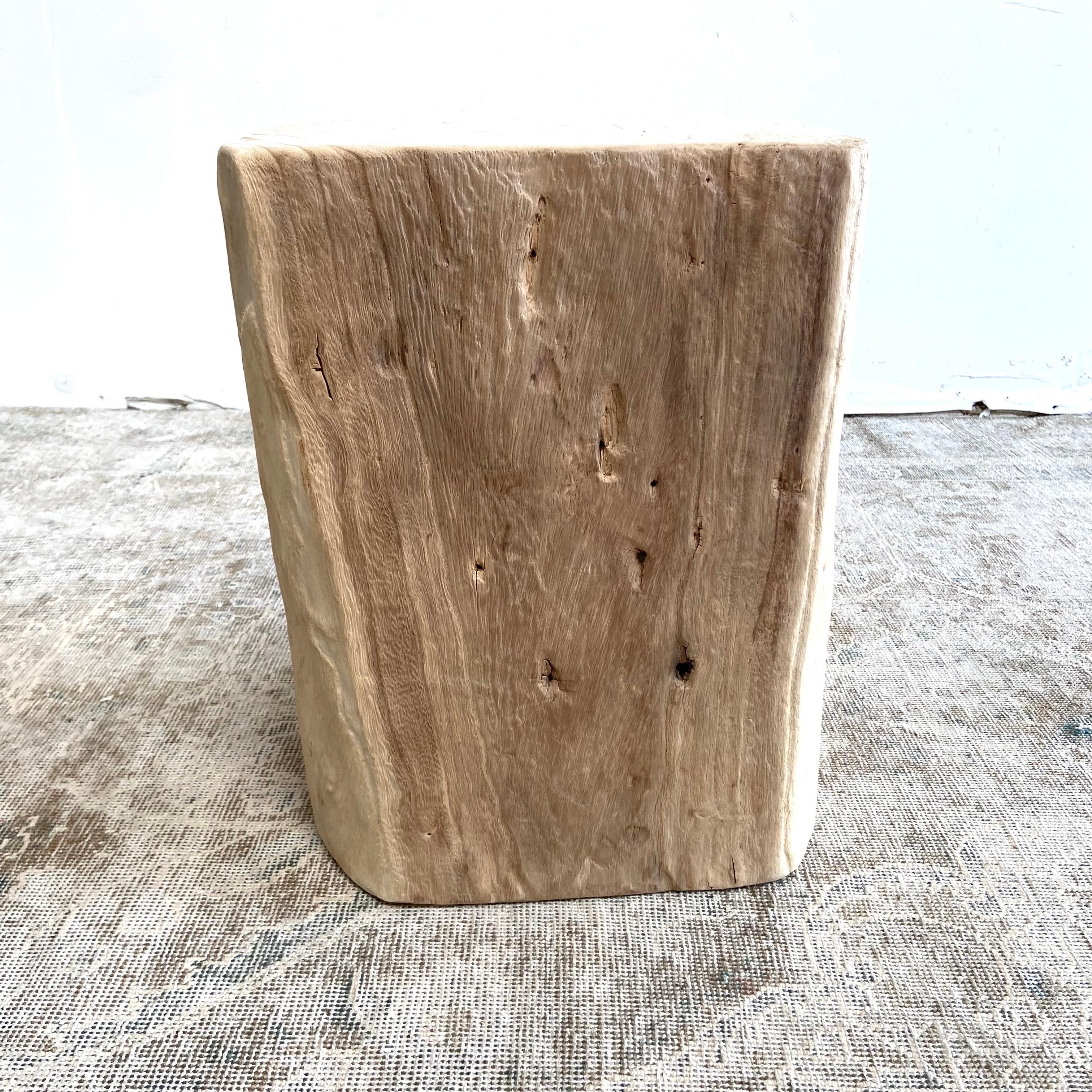 Natural Wood Stump Side Table or Stool For Sale at 1stDibs