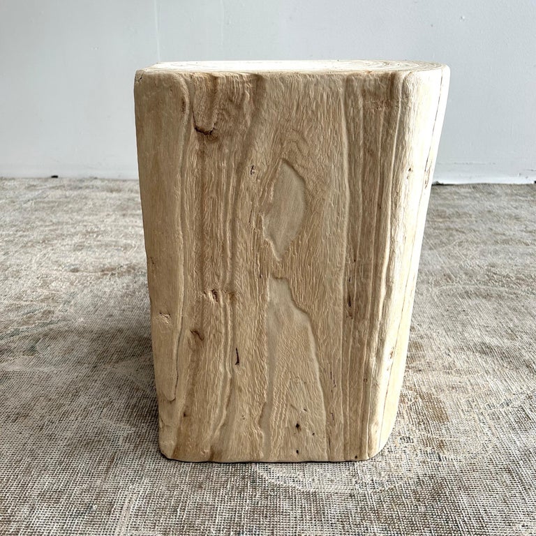 Natural Wood Stump Side Table or Stool For Sale at 1stDibs
