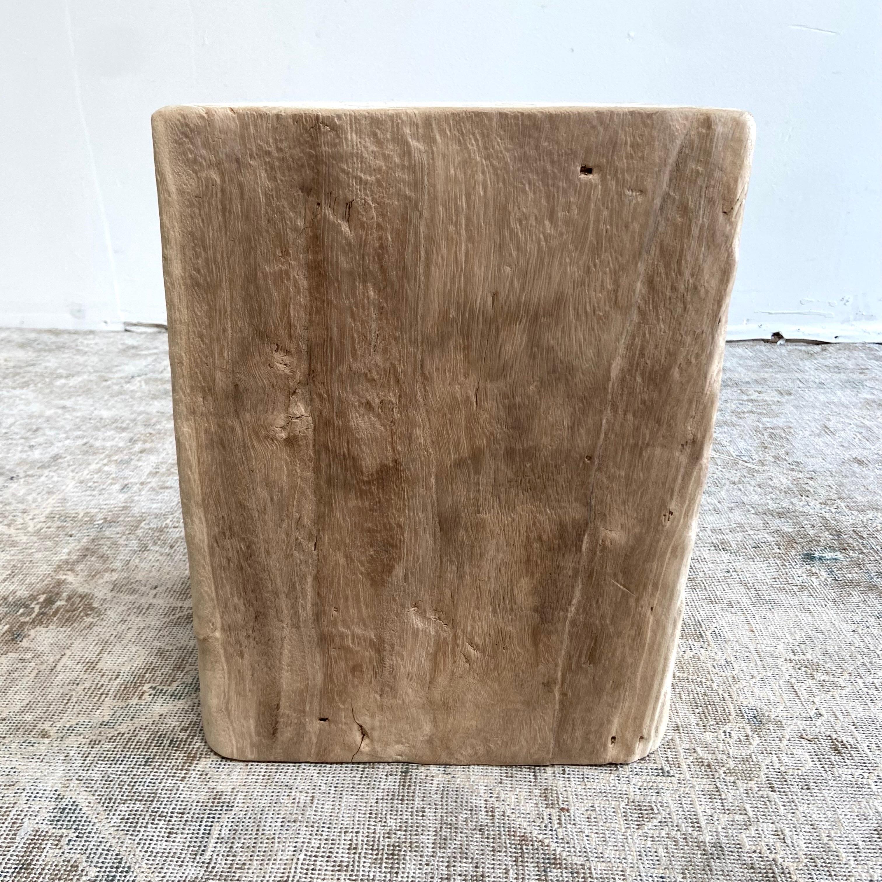 Natural Wood Stump Side Table or Stool For Sale at 1stDibs
