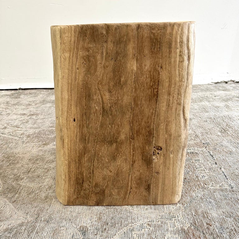 Natural Wood Stump Side Table or Stool For Sale at 1stDibs