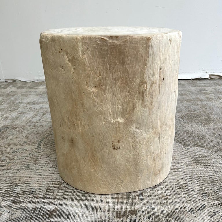 Natural Wood Stump Side Table or Stool at 1stDibs
