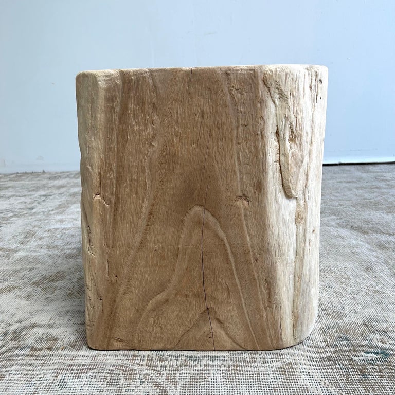 Natural Wood Stump Side Table or Stool For Sale at 1stDibs