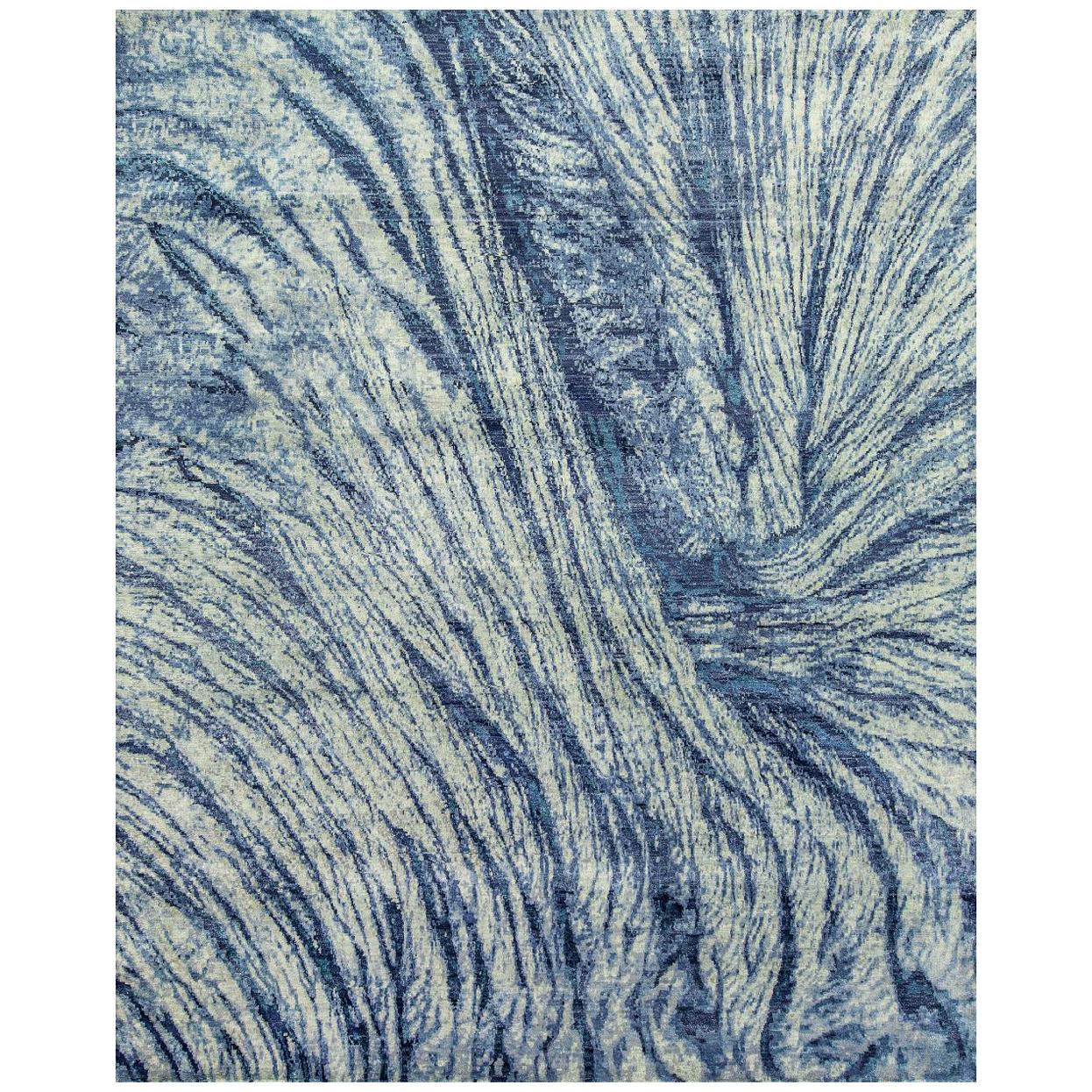 Hand Spun Undyed Natural Wool Modern Extra Large Runner Oriental Rug at ...