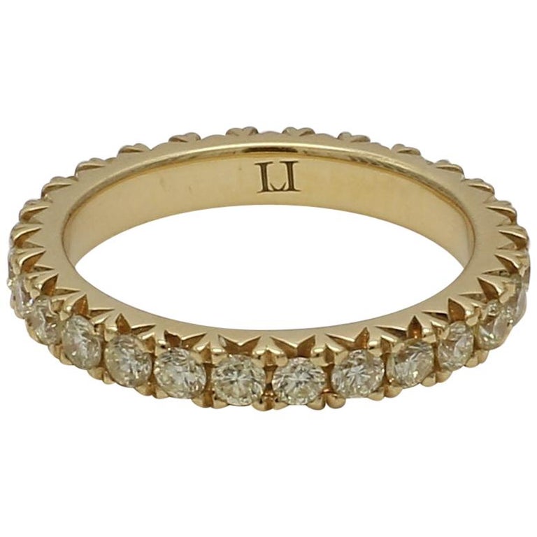 Magnificent Natural Yellow Diamond Eternity Band 1.06cts TW For Sale at ...