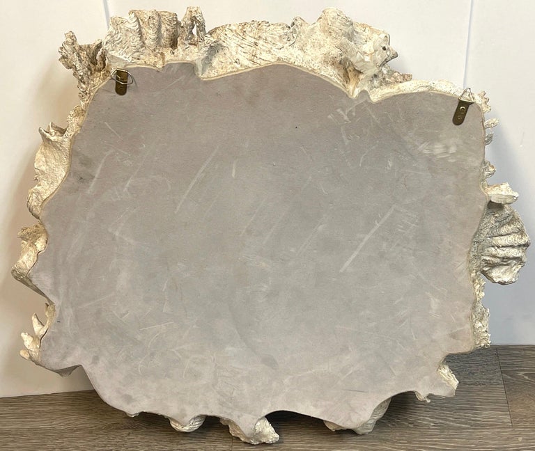 Naturalistic High-Relief Coral and Shell Motif Porthole Mirror For Sale ...