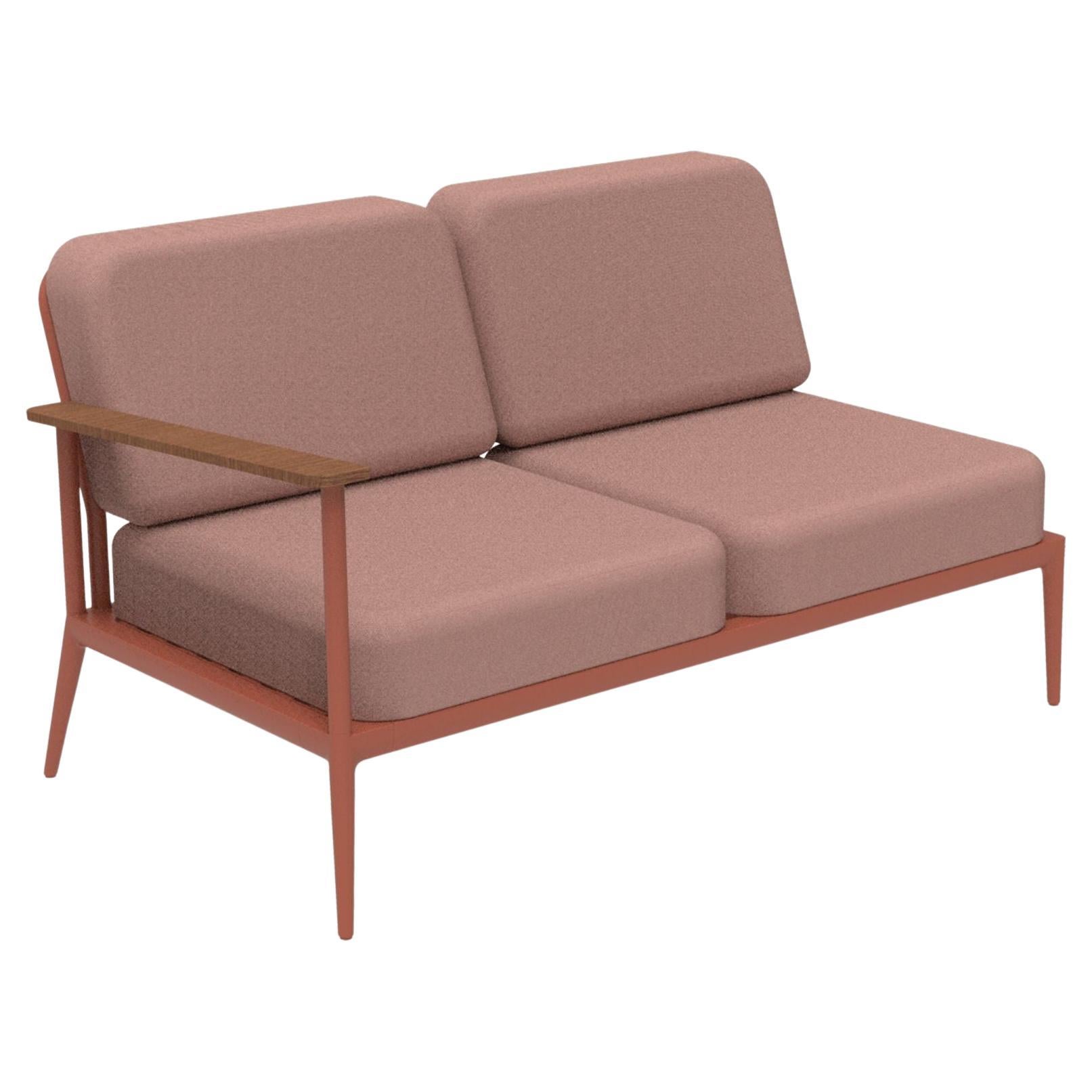 Nature Salmon Double Right Modular Sofa by MOWEE For Sale at 1stDibs