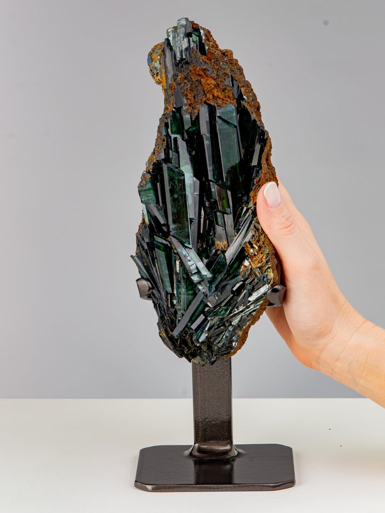 Nature's “Kryptonite” towering vivianite formation at 1stDibs