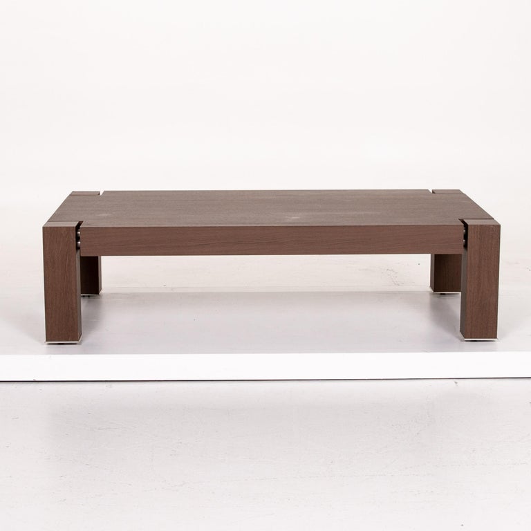 Natuzzi Wooden Coffee Table Brown Table For Sale at 1stDibs