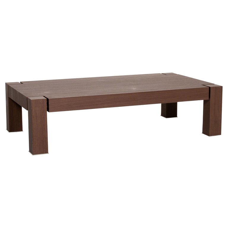 Natuzzi Wooden Coffee Table Brown Table For Sale at 1stDibs
