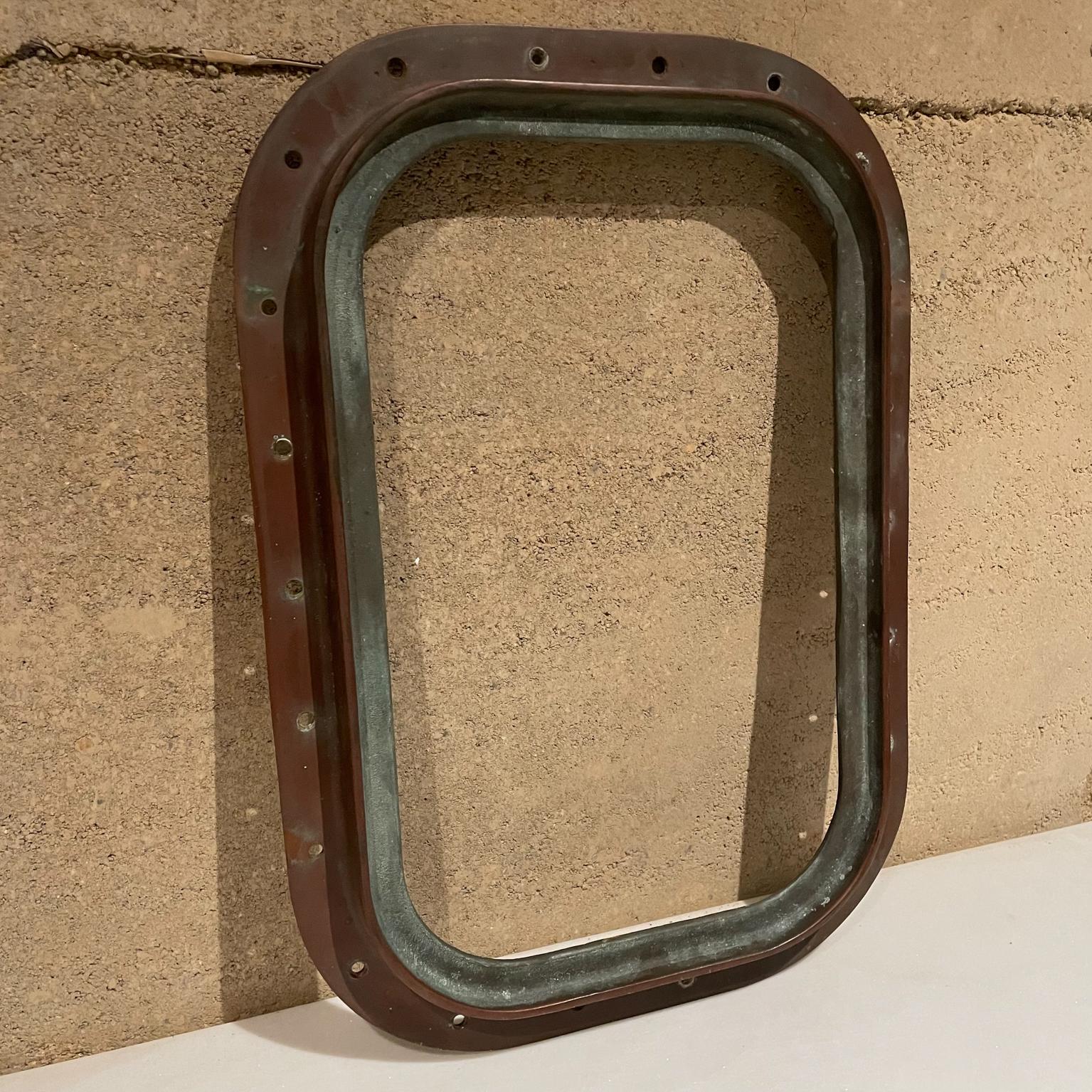 Nautical Boat Port Hole Window Frame Rectangular Brass Vintage at ...