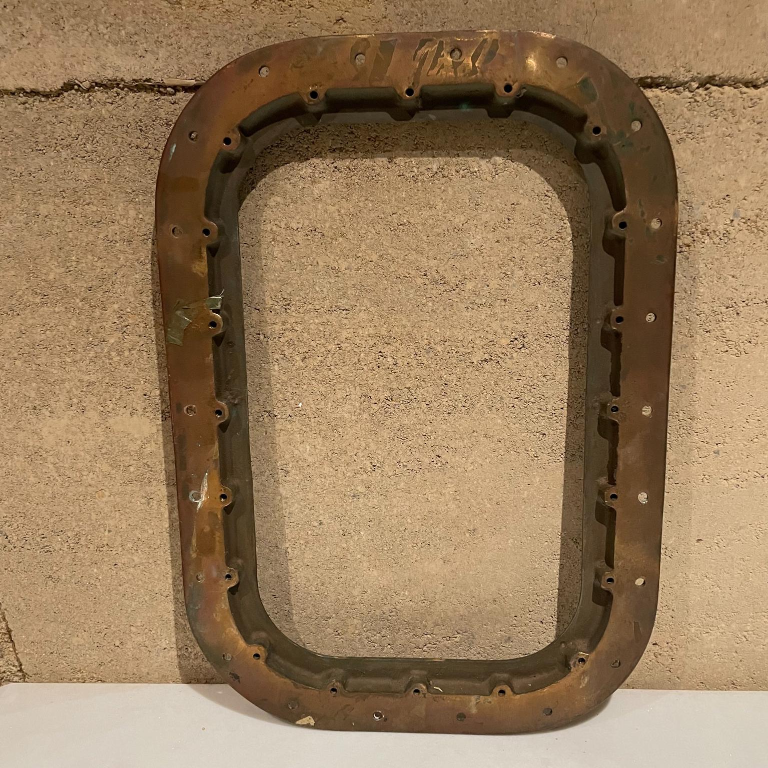 Nautical Boat Port Hole Window Frame Rectangular Brass Vintage at ...