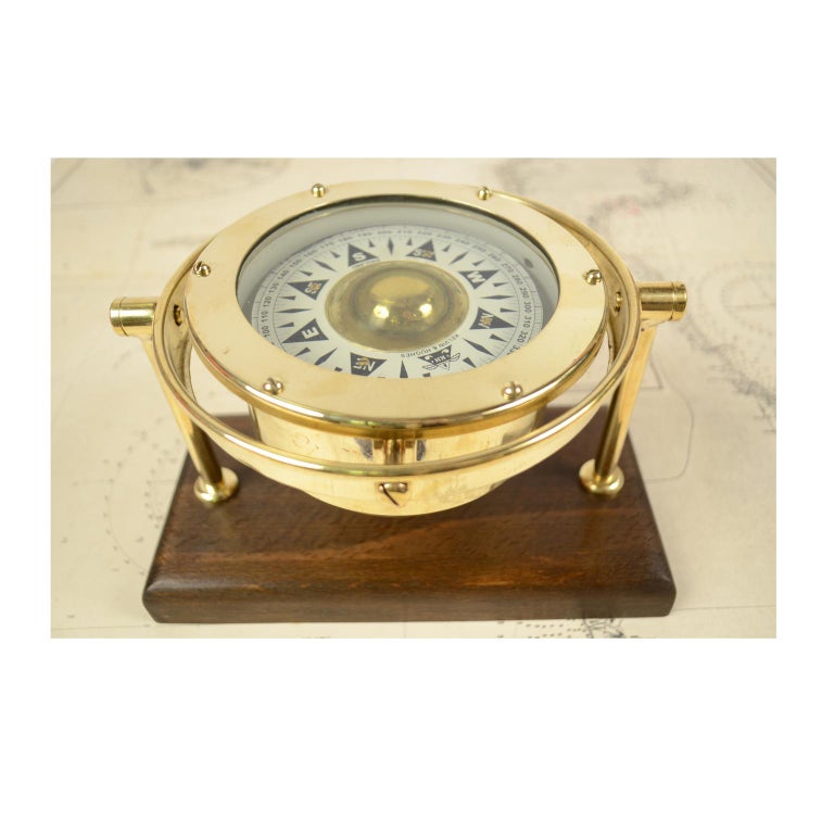 Nautical Compass, Kelvin and Hughes, UK, 1940s For Sale at 1stDibs