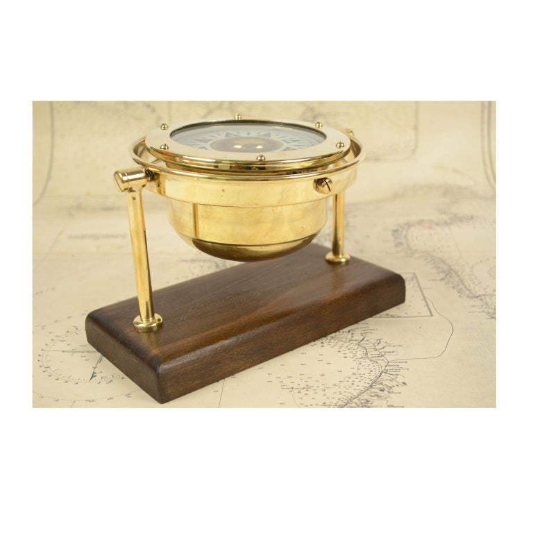 Nautical Compass, Kelvin and Hughes, UK, 1940s For Sale at 1stDibs