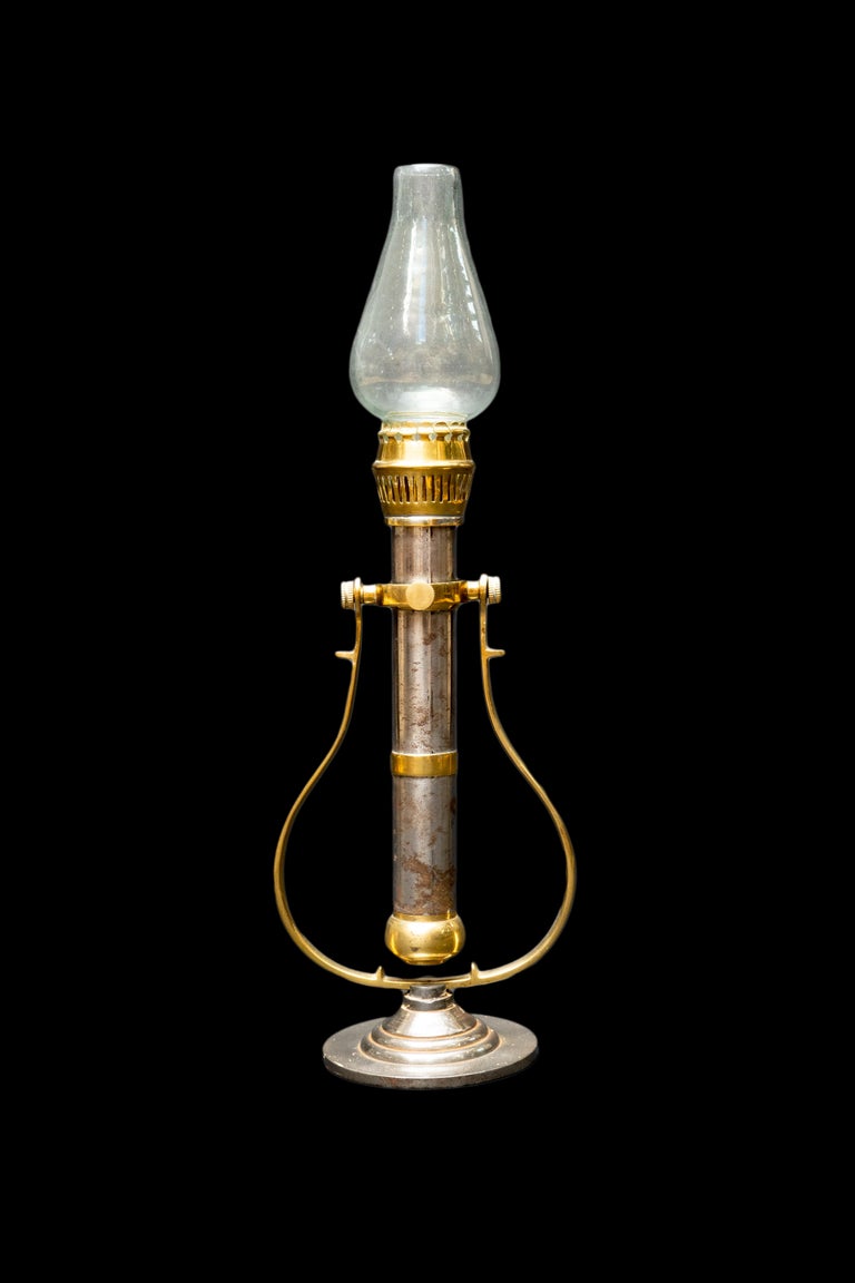 Nautical Gimbal Oil Lamp, Pair at 1stDibs | gimbal lamp