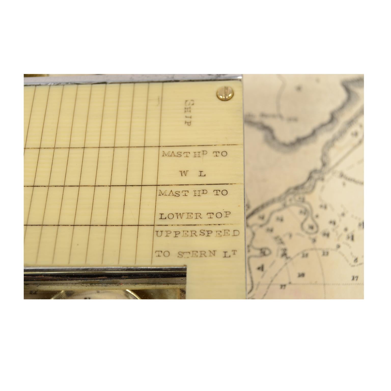 Nautical Antique Rangefinder signed Stuart's Marine Distance Meter 1890 ...