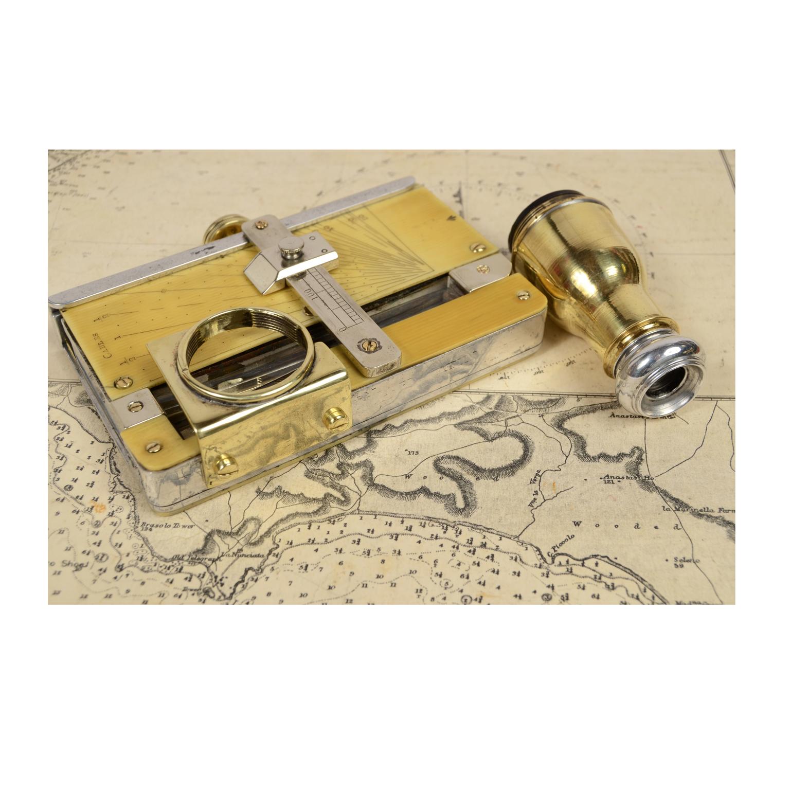 Nautical Antique Rangefinder signed Stuart's Marine Distance Meter 1890 ...