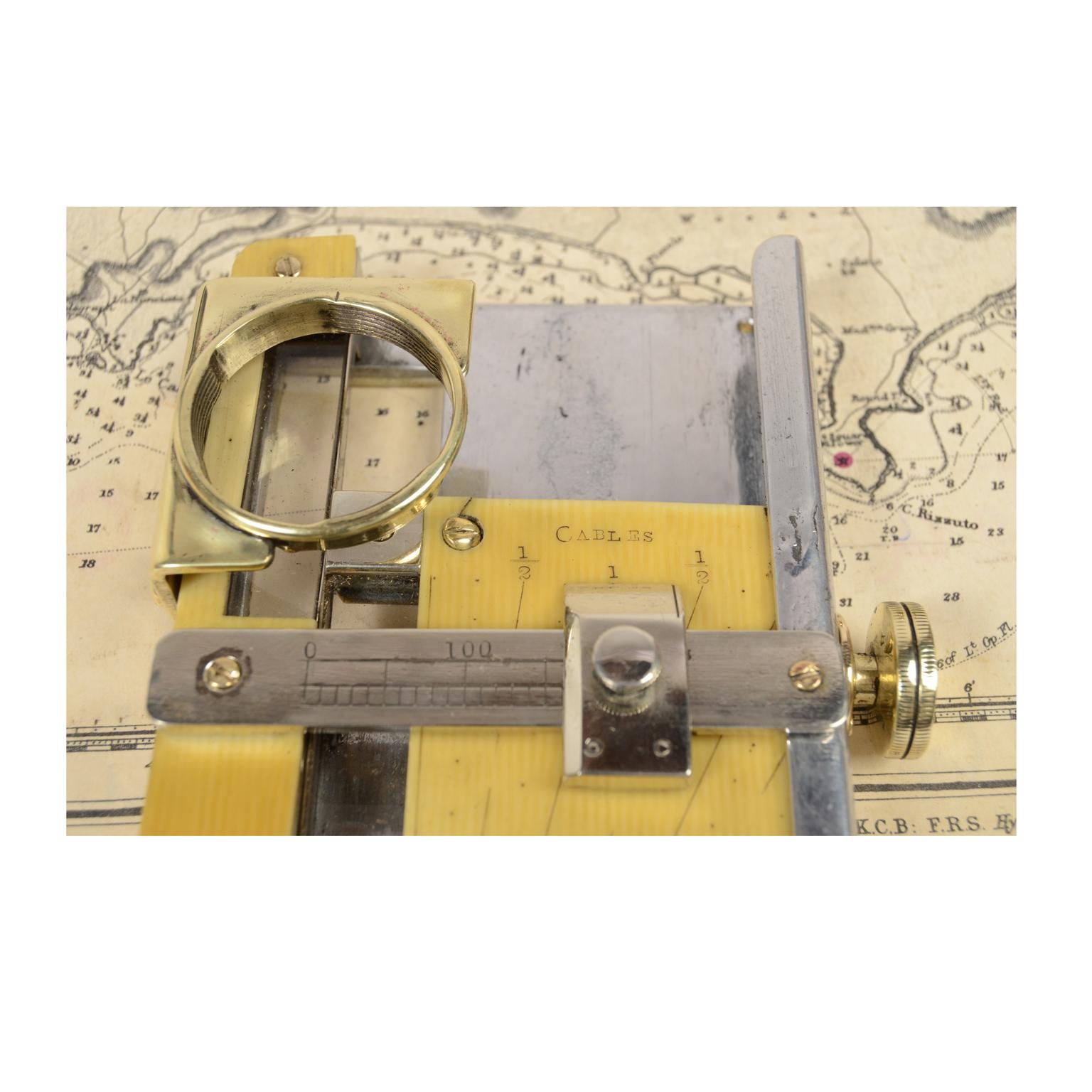 Nautical Antique Rangefinder signed Stuart's Marine Distance Meter 1890 ...