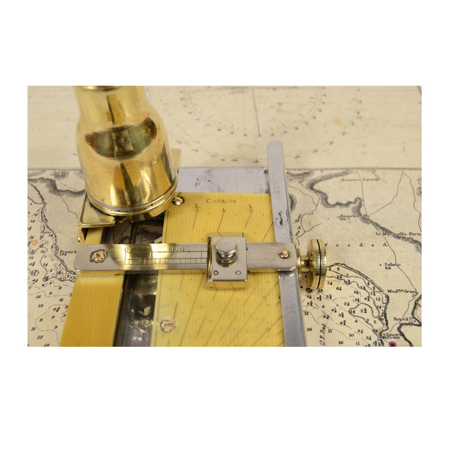 Nautical Antique Rangefinder signed Stuart's Marine Distance Meter 1890 ...