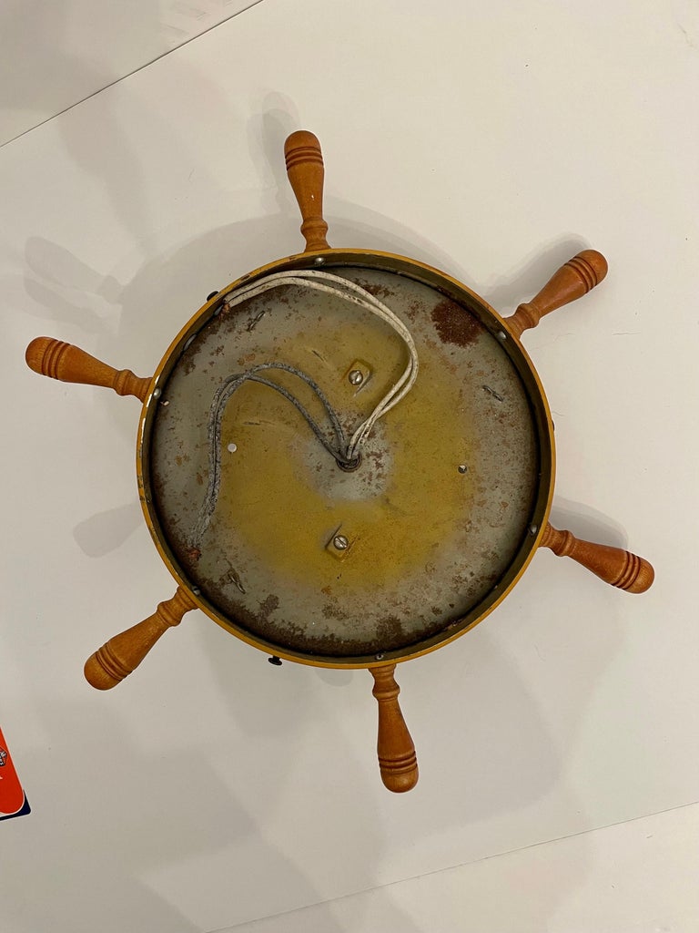 Nautical Ships Wheel Flush Mount Chandelier '2 Available' For Sale at ...