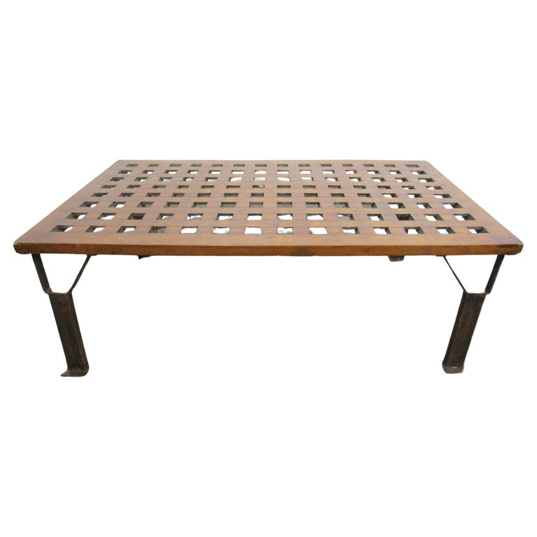 Nautical Style Grid Top Table For Sale at 1stDibs