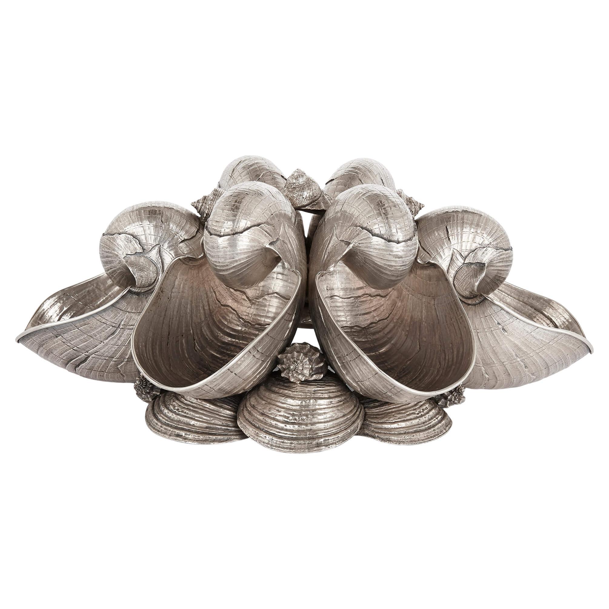 Asprey Vermeil and Silver Table Centerpiece For Sale at 1stDibs