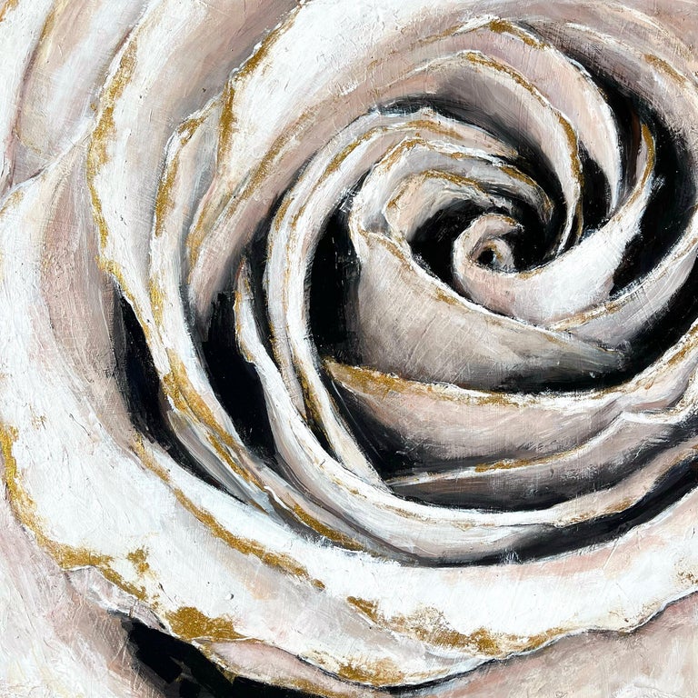 Nava Lundy - Gold Kiss, Original Painting For Sale at 1stDibs