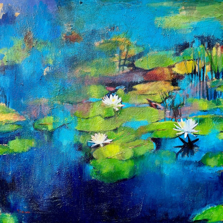 Nava Lundy - Heart Chakra, Original Painting For Sale at 1stDibs