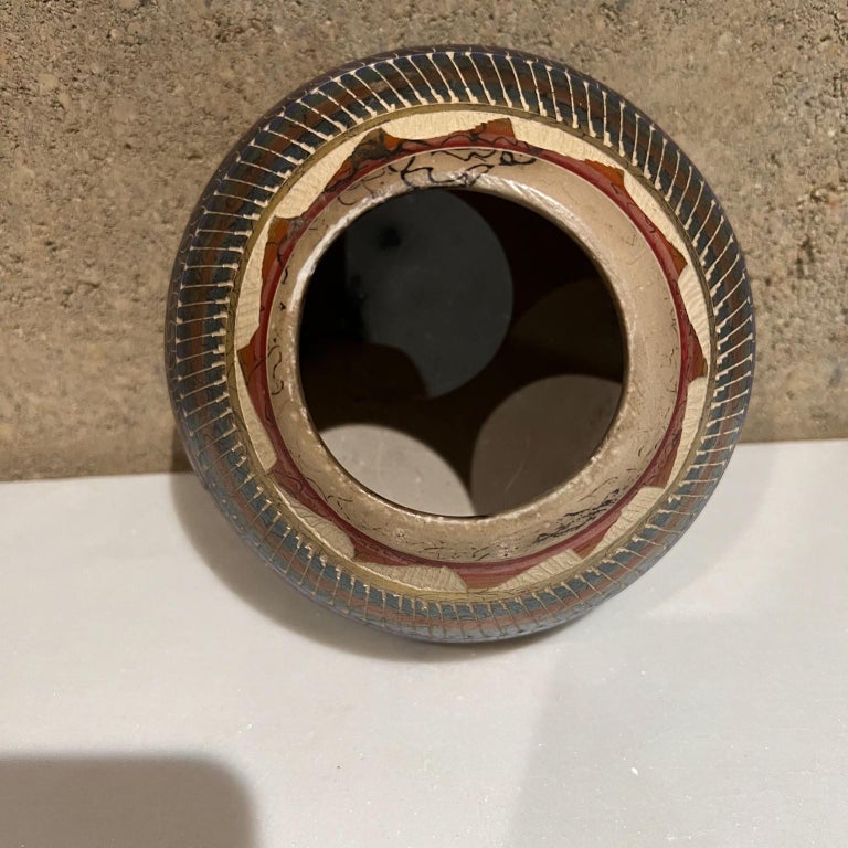 Navajo Art Pottery Horsehair Ceramic Etched Bowl by JJ Navajo New ...