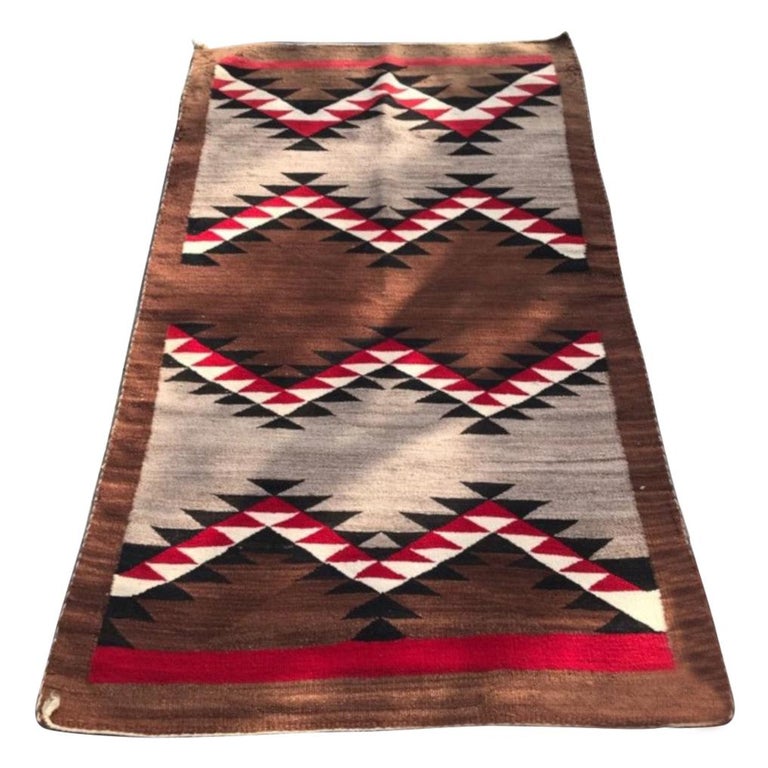 Navajo Indian Eye Dazzler Weaving at 1stDibs