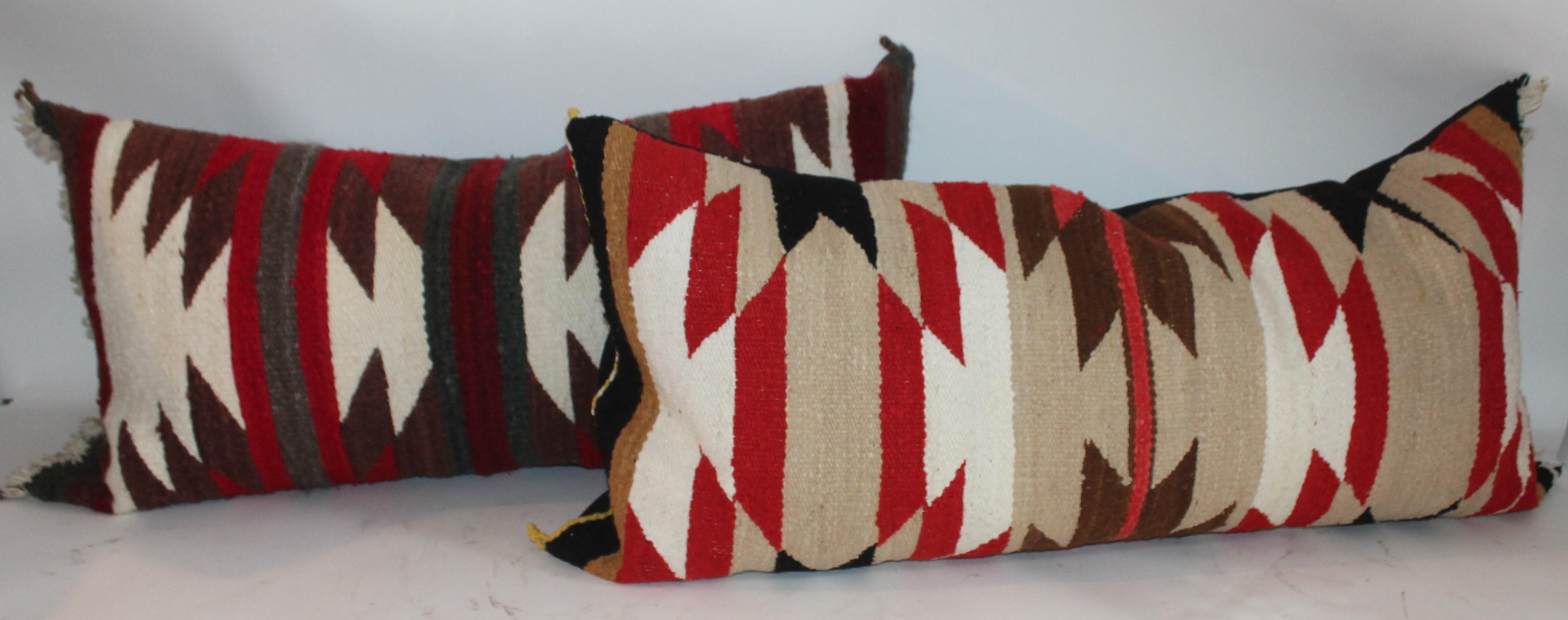 Navajo Indian Saddle Blanket Pillows at 1stDibs