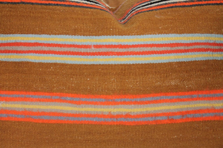 Navajo Indian Saddle Blanket Pillows, Pair For Sale at 1stDibs