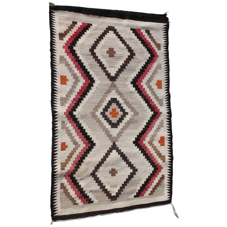 Navajo Indian Weaving Eye Dazzler Rug at 1stDibs