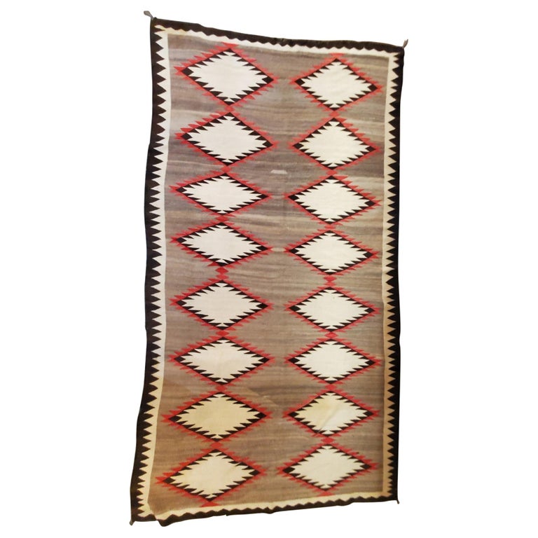 Navajo Indian Weaving Runner or Room Size Rug, Monumental at 1stDibs