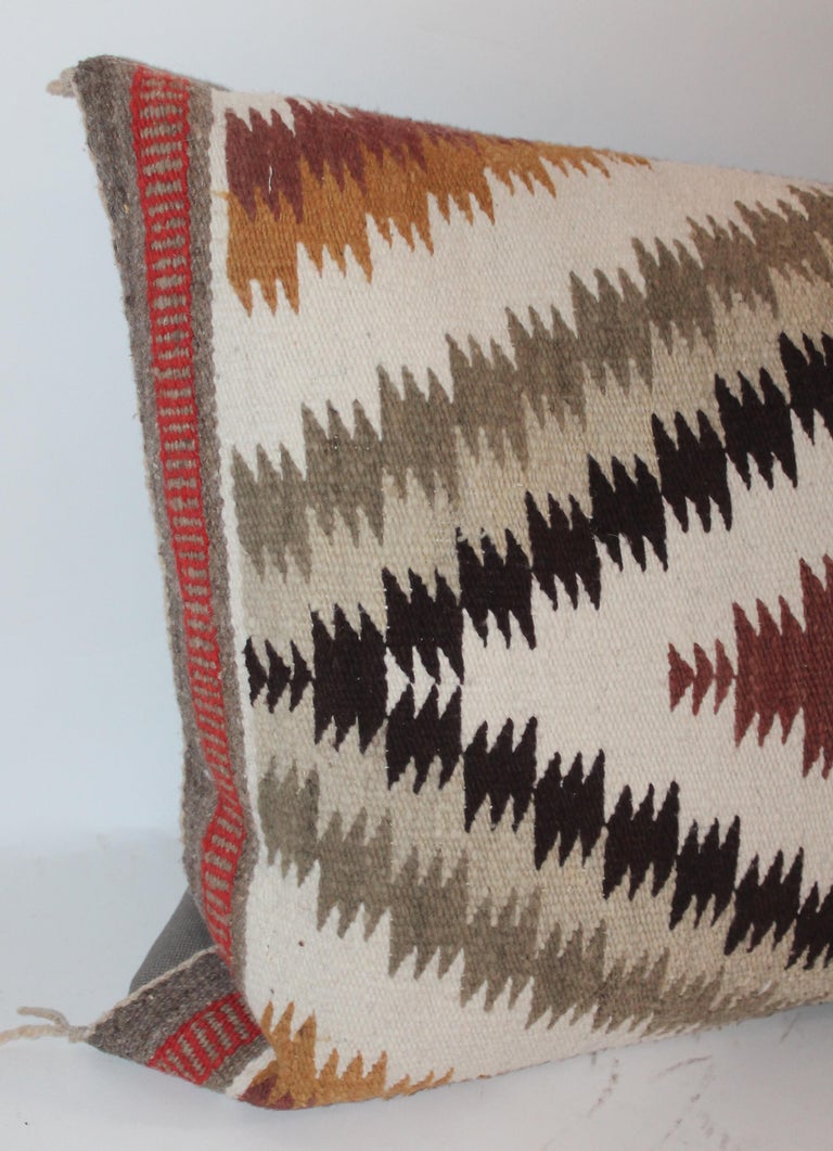 Navajo Indian Weaving Saddle Blanket Pillows, 2 at 1stDibs