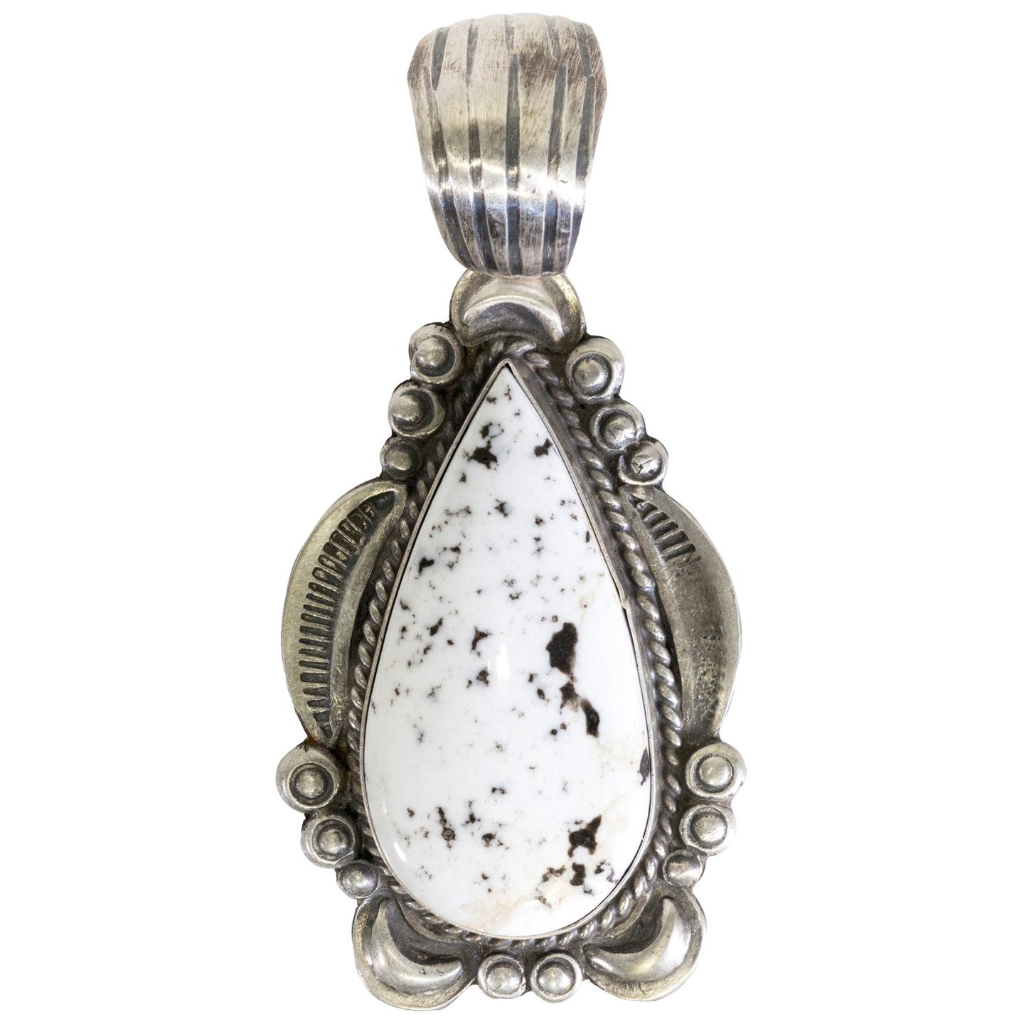 Paul Durkee Turquoise Ironwood Navajo Southwest Pendant For Sale at 1stDibs