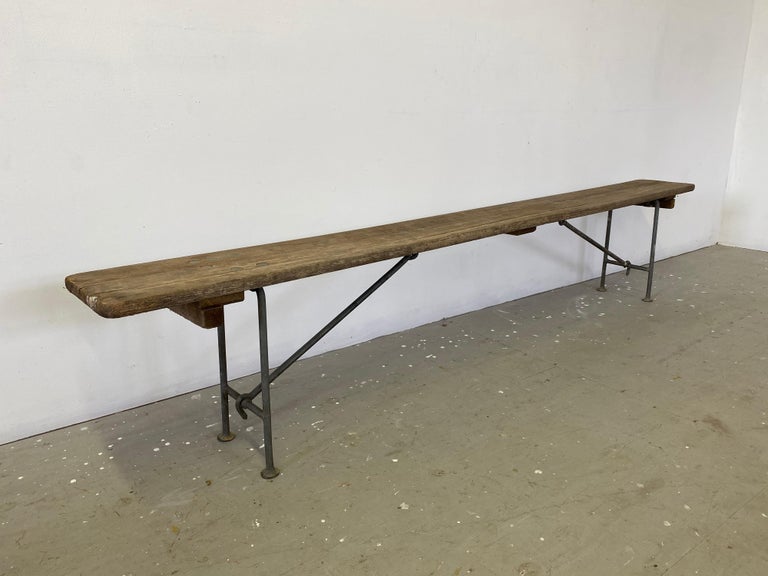 Naval Aircraft Carrier Folding Table and Benches at 1stDibs