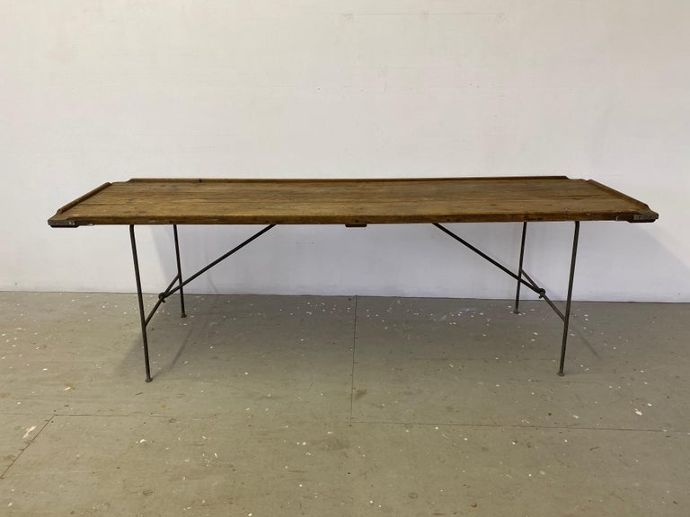 Naval Aircraft Carrier Folding Table and Benches at 1stDibs