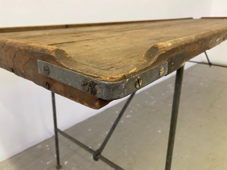 Naval Aircraft Carrier Folding Table and Benches at 1stDibs