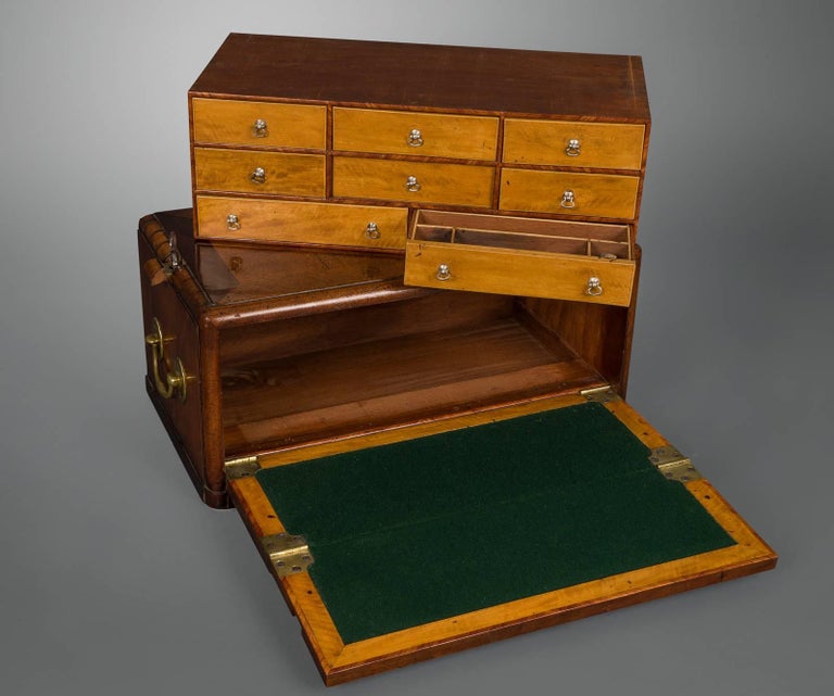 Naval Interest: Georgian Traveling Writing Box and Safe at 1stDibs
