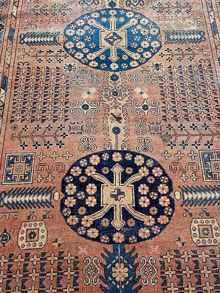 Navy and Rust Khotan For Sale at 1stDibs