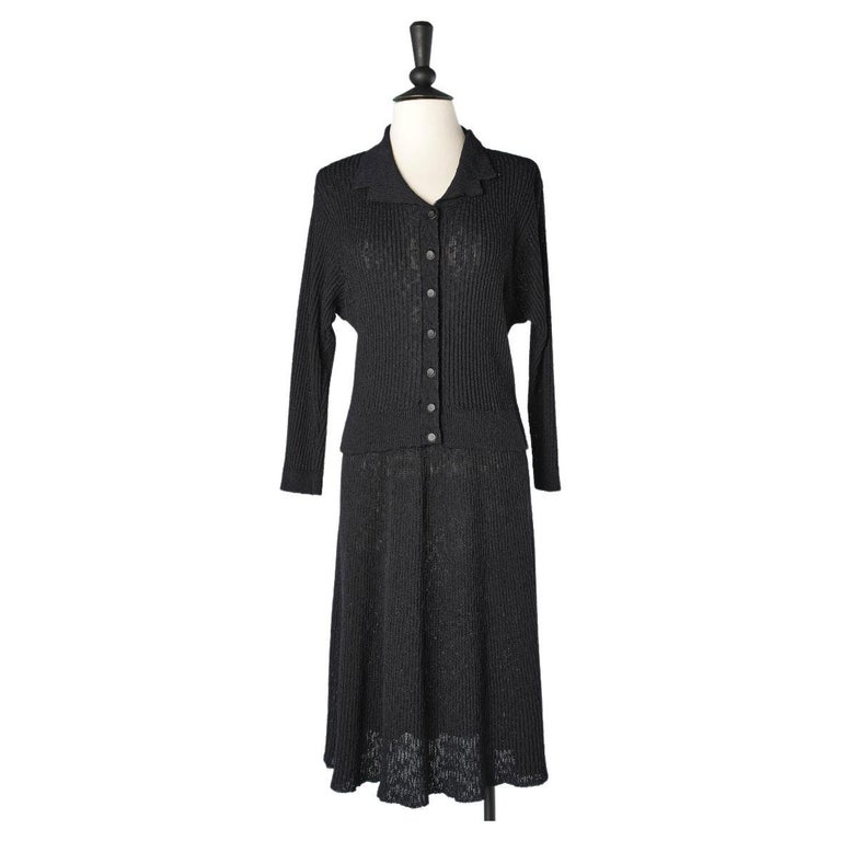 Navy blue rayon jersey ensemble Circa 1940's A Dupont ORLON For Sale at ...