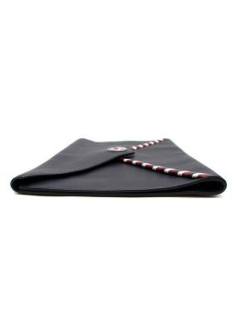 Navy, Red and White Envelope Pouch For Sale at 1stDibs