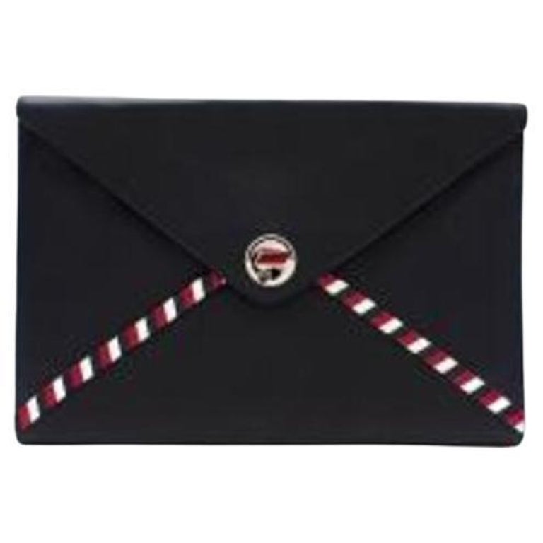 Navy, Red and White Envelope Pouch For Sale at 1stDibs
