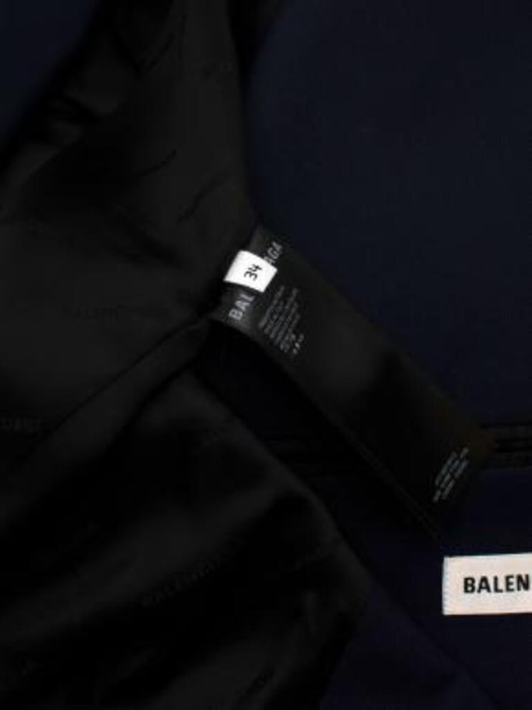 navy wool-blend twill uniform coat For Sale at 1stDibs
